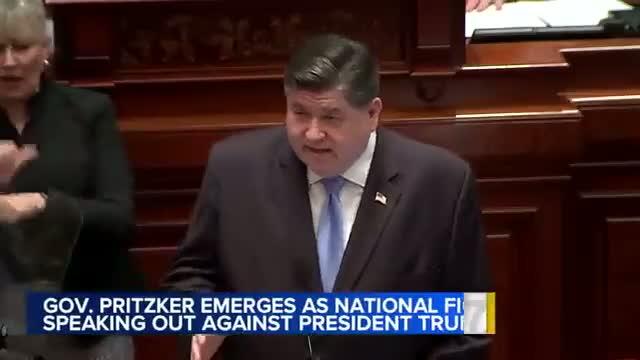 Illinois_Gov._JB_Pritzker_is_getting_national_attention_for_speaking_out_against_President ...