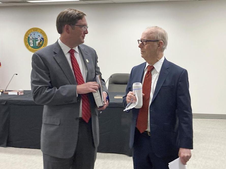 New North Carolina elections board members sworn in, with photo ID and ... New North Carolina elections board members sworn in, with photo ID and ...