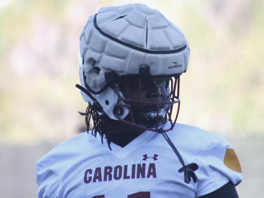 Beamer pleased with Elijah Davis’ play at defensive end in South ...