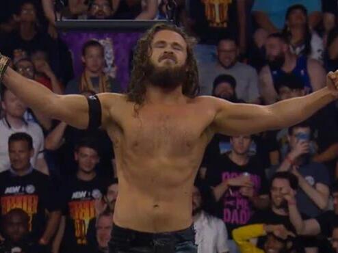 Jack Perry Wins TNT Championship In AEW X NJPW Forbidden Door Ladder Match