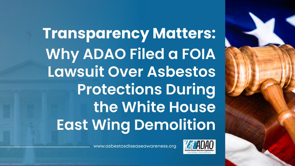 Transparency Matters: Why ADAO Filed a FOIA Lawsuit Over Asbestos ...