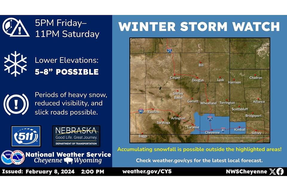 Winter Storm Could Bring Upwards of 8″ of Snow to Cheyenne Area - NewsBreak
