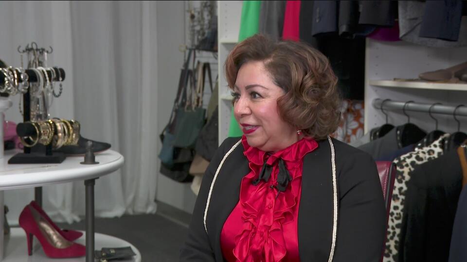 Irma Ariza, a fashionista volunteer helping women Dress for Success ...