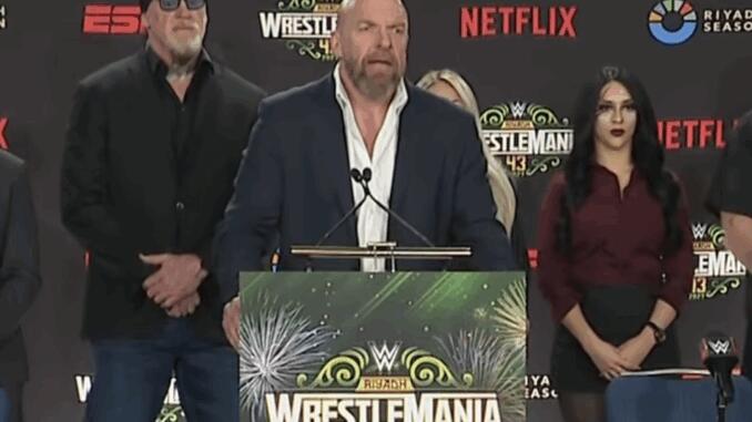 WWE announces that WrestleMania 43 in 2027 will be held live in Saudi ...