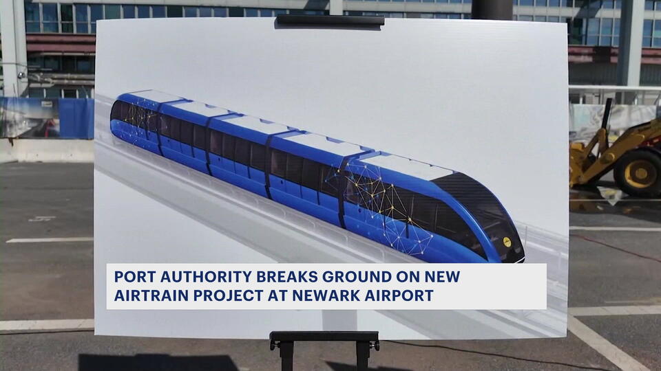 Work starts on a new AirTrain for Newark Liberty International Airport ...