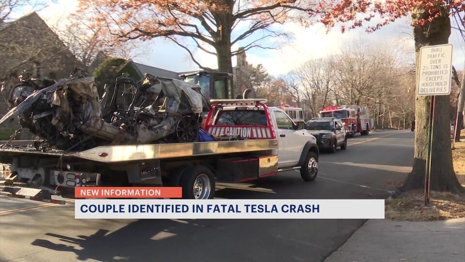 Police ID victims in fatal Tesla crash in Pelham Manor - NewsBreak
