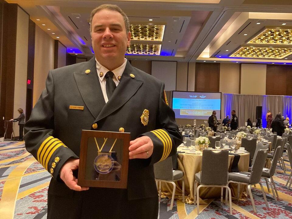 Fire Chief Ben Coffman Honored for Leading Unified Command After Flight ...