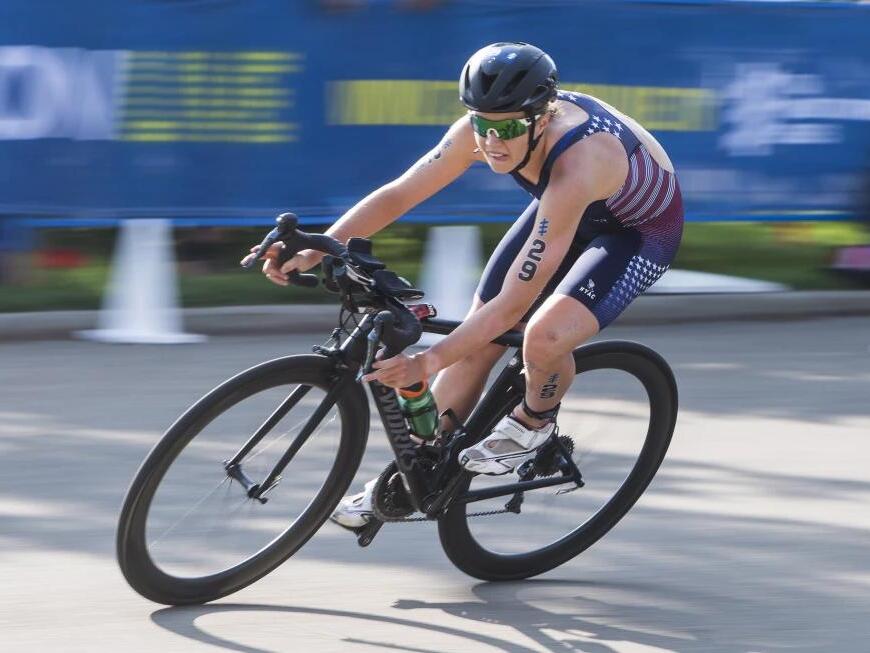 Olympic triathlete Taylor Knibb wins US cycling time trial to earn spot ...