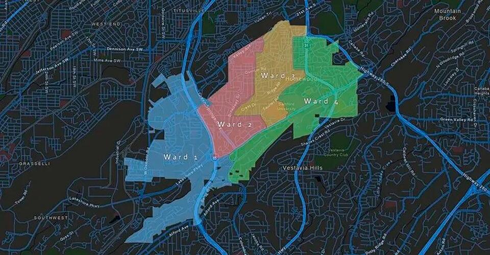 Homewood introduces new ward map for 2025 election - NewsBreak