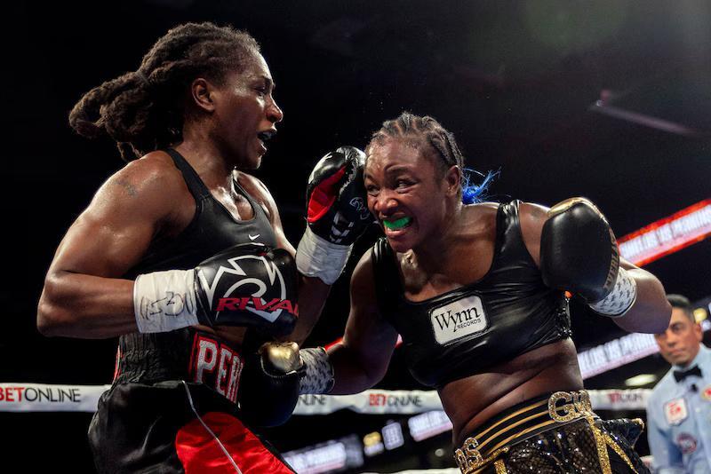 Claressa Shields drops Perkins, becomes undisputed heavyweight champ ...