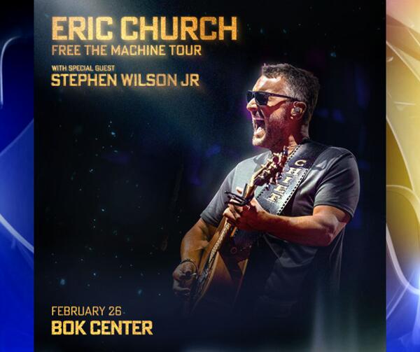 Eric Church bringing "Free The Machine Tour" to Tulsa - NewsBreak