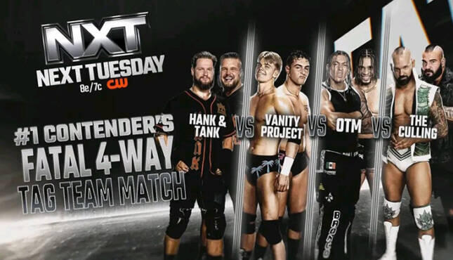 Lineup For Tonight’s WWE NXT: Tag Team #1 Contenders Match, More ...