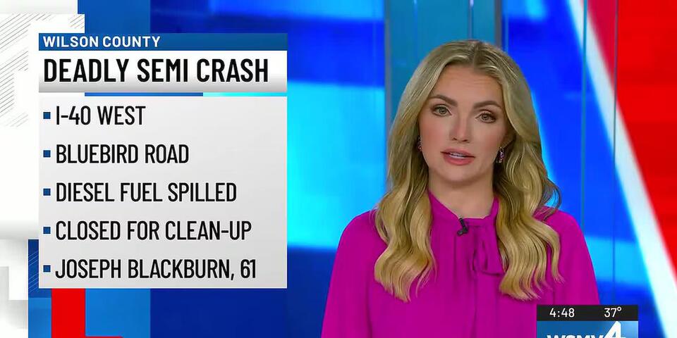 Semi driver killed after crashing into trees off I-40, road closed ...