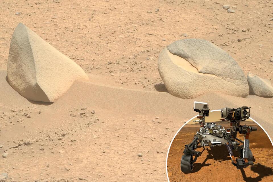 NASA’s Mars rover Perseverance finds ‘shark fin’ and ‘crab claw’ in ...