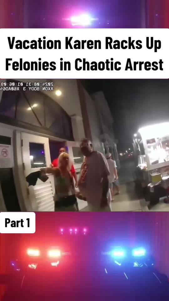 Vacation Karen Racks Up Felonies in Chaotic Arrest cops police copsusa ...