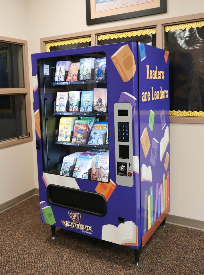 Johnston promotes literacy through innovative book vending machines ...