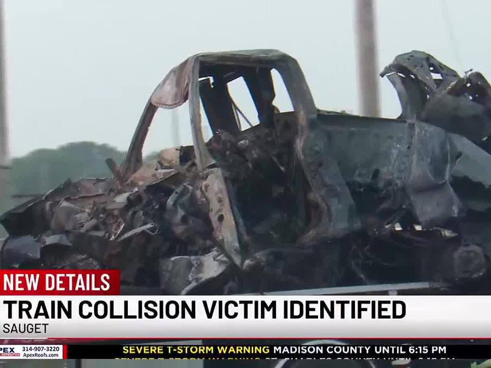 Victim in fiery crash between train, car in Sauget identified