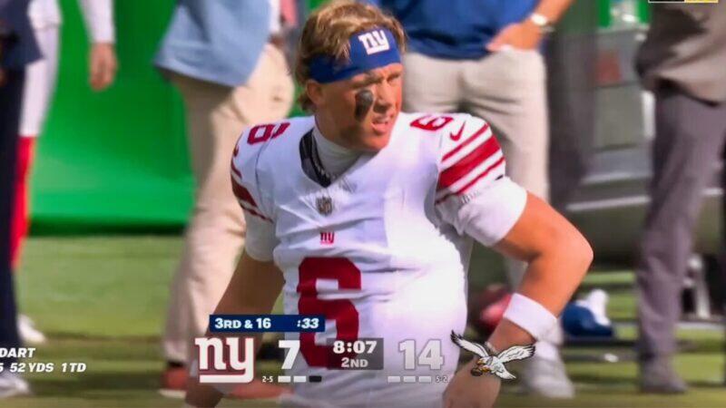 Cameras Caught Jaxson Dart’s Immediate Reaction To Cam Skattebo’s Ankle ...