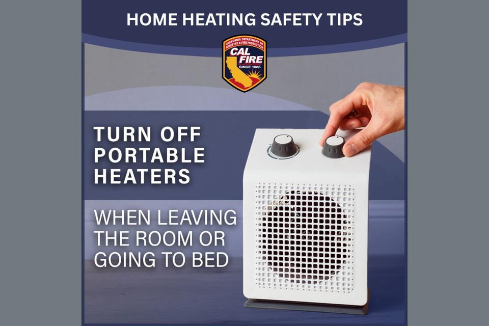 Cooler Temps Bring Heating Cautions From CAL Fire - NewsBreak