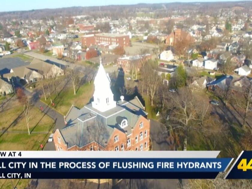 Tell City in process of flushing fire hydrants