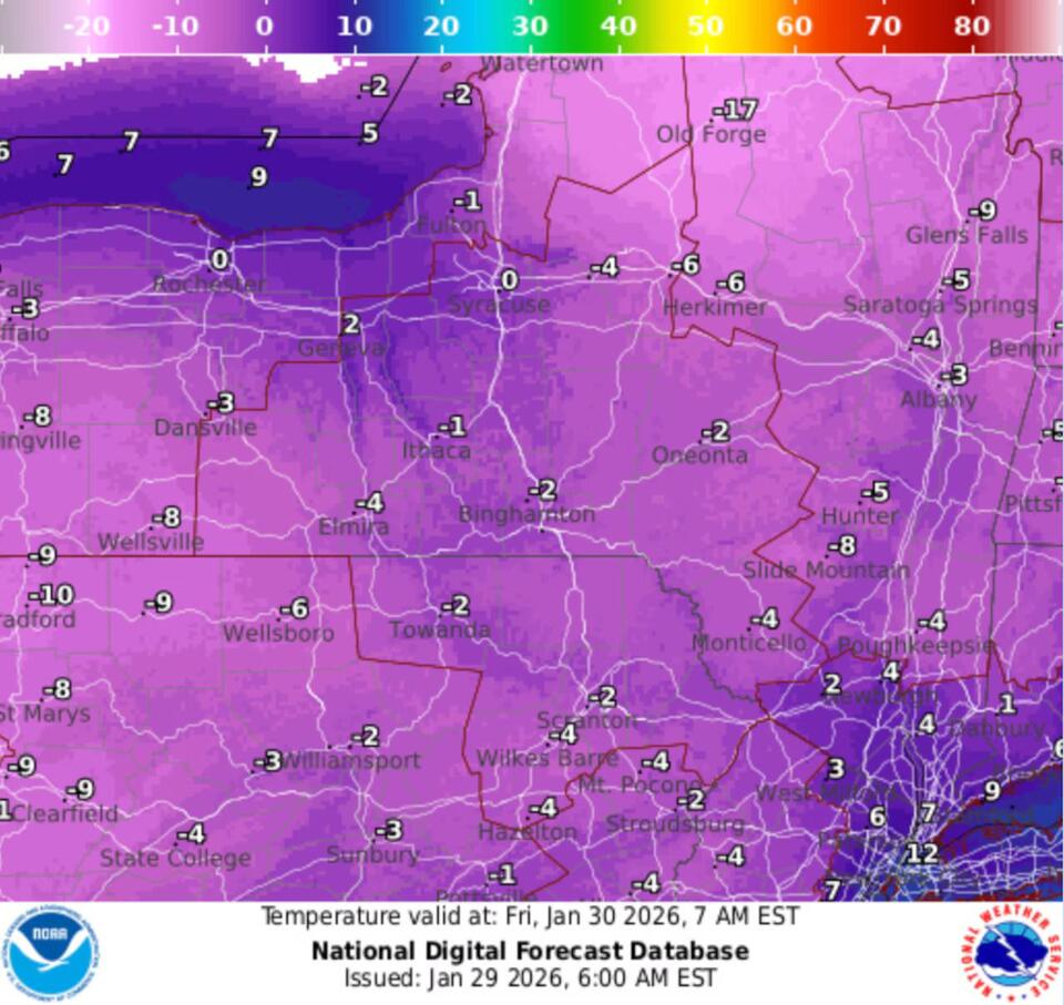 Central NY cold weather advisory extended through Sunday; dangerous ...
