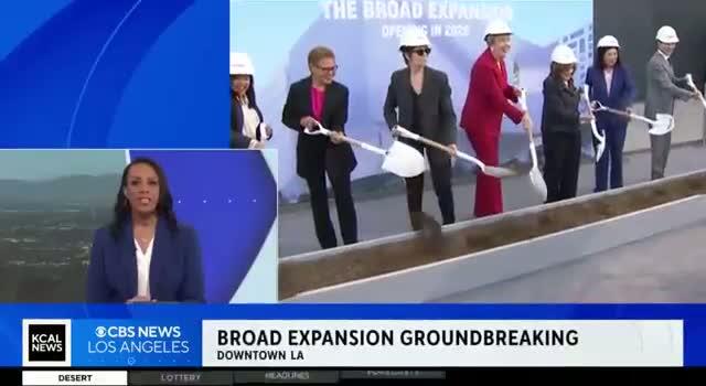 Groundbreaking at the Broad museum expansion, construction to finish ...