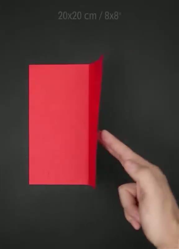 Como fazer uma flor de papel - Origami de Rosa. How to make a paper ...