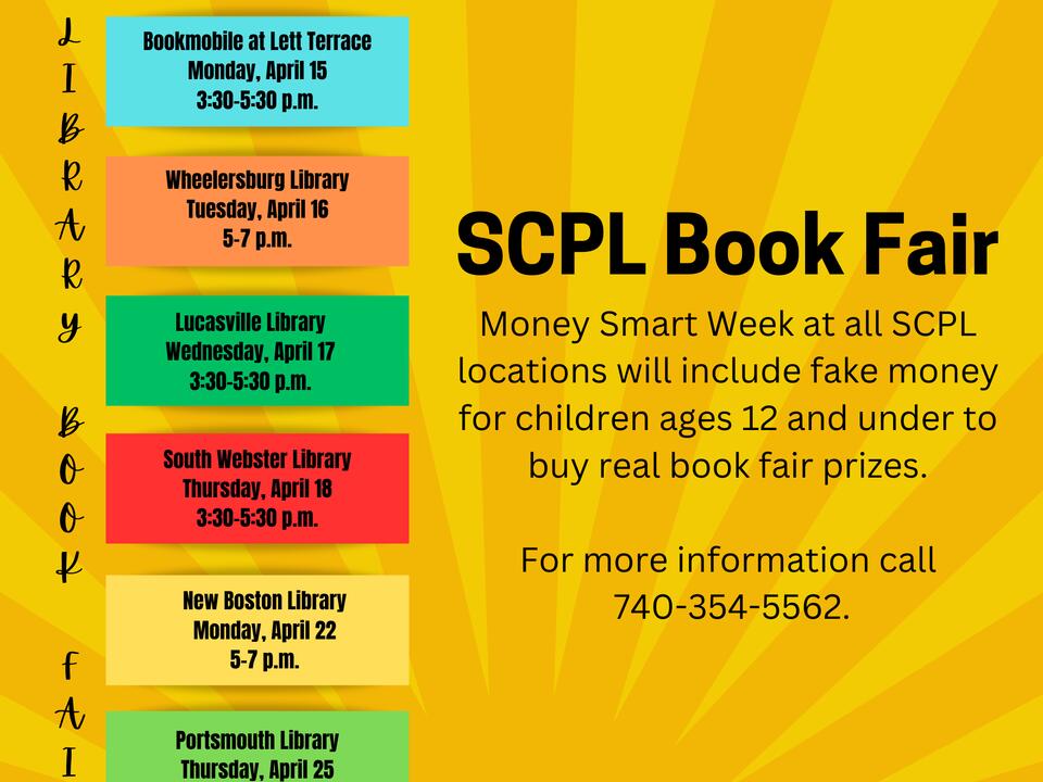 Scioto County Public Library and branches offer events for all ages