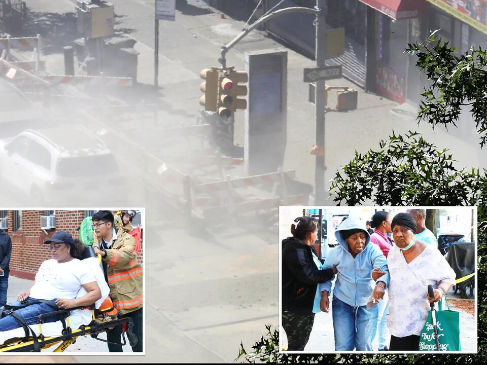 NYC gas blast leaves 5 hurt, church evacuates amid smoking crater and ...