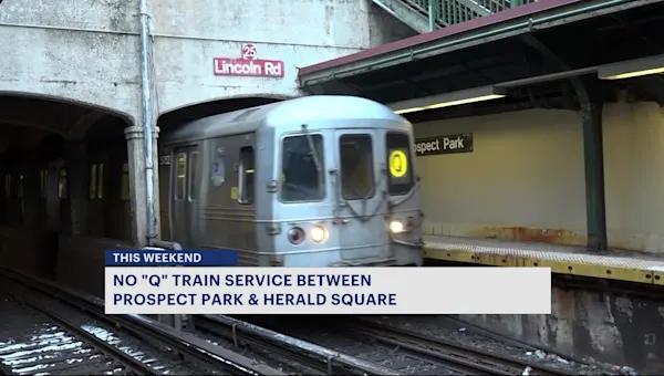 MTA: Track replacement temporarily suspends Q train - NewsBreak