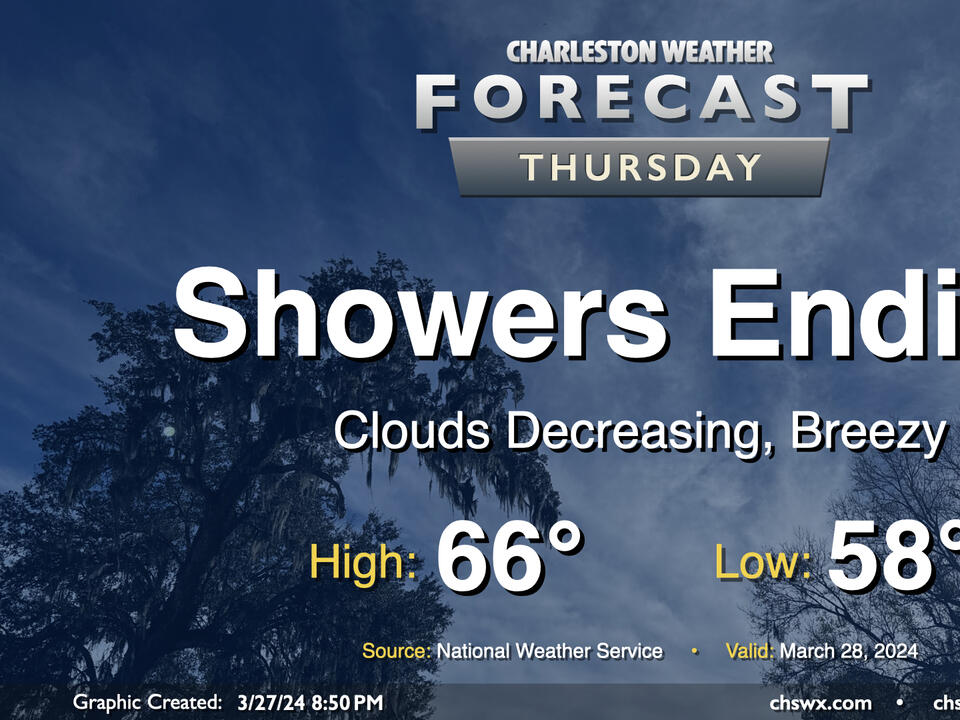 Thursday: Improving weather heading into Easter weekend