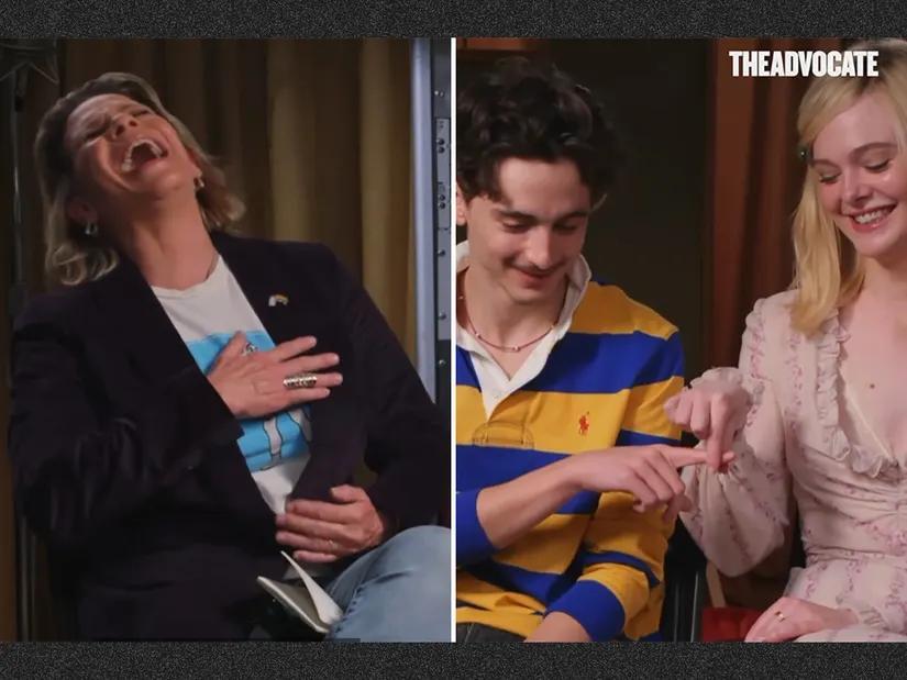 Timothee Chalamet & Elle Fanning Recreate Viral Wicked 'Holding Space ...