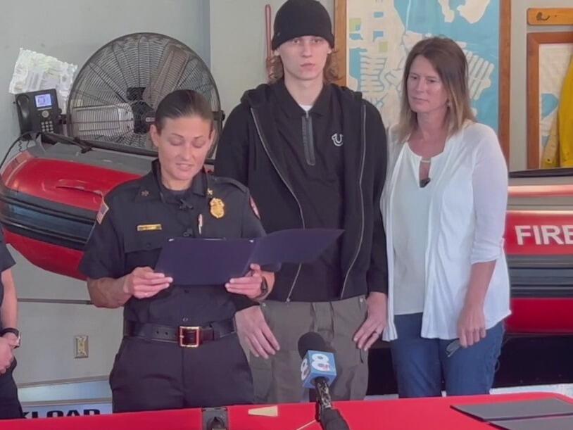 First responders honored for saving crash victim First responders honored for saving crash victim