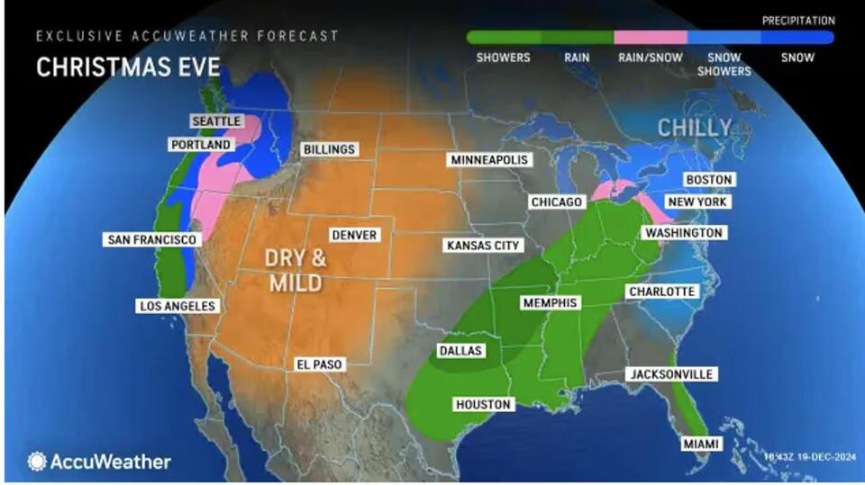 White Christmas Eve? Here's When Next Round Of Snow Could Be Coming ...