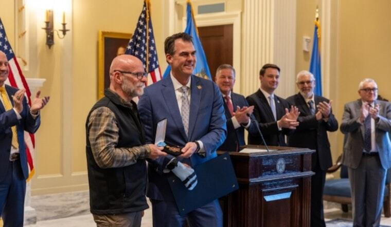 Oklahoma Governor Kevin Stitt Bestows Medal of Valor on Commissioner ...
