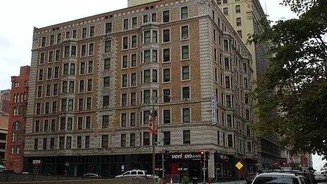 The 116-year-old building began as the Maryland Hotel, and now operates ...