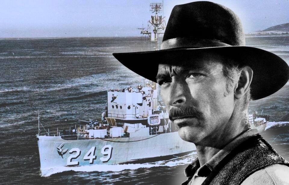 After his military service in the U.S. Navy, Lee Van Cleef participated ...