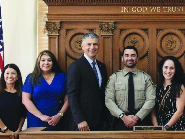 Cody Mitchell sworn in as deputy constable in Hays County