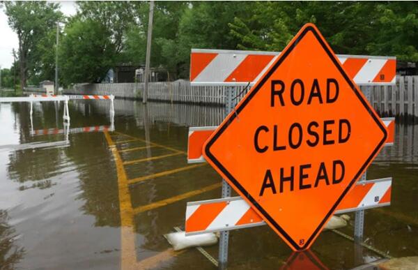 Dozens of roads closed due to high water including portions of US 62 ...