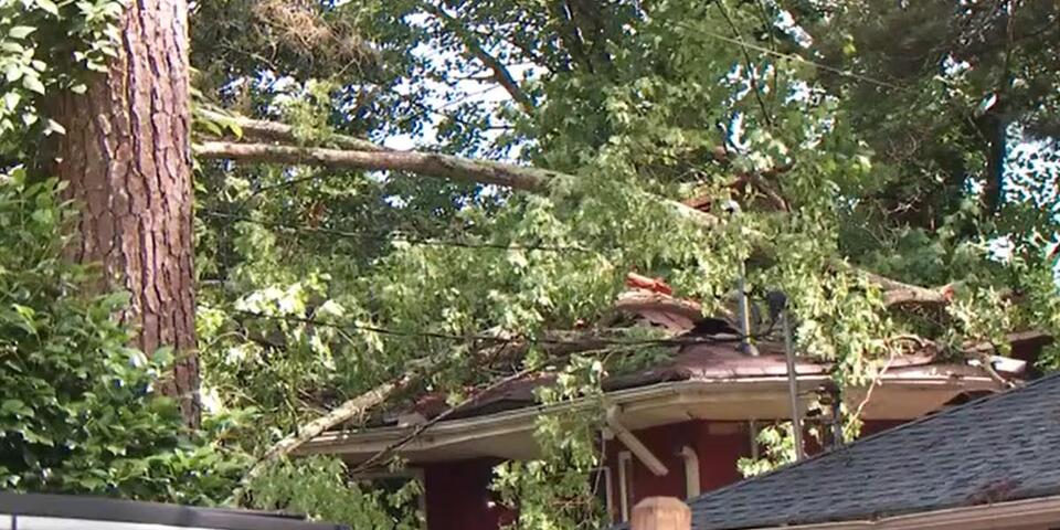 Tree falls on southwest Atlanta home after days of rain, family escapes ...