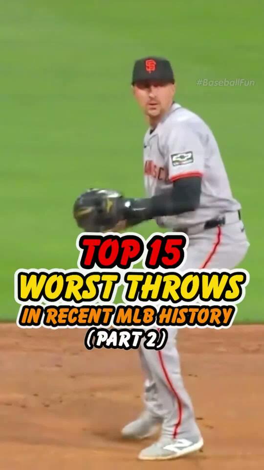 Top 15 Worst Throws in Recent MLB History Part 2 mlb baseball ...
