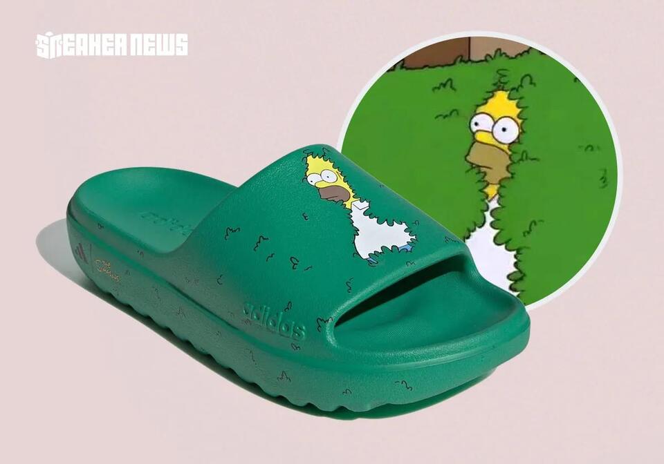 Homer Disappearing In The Bushes Becomes An adidas Slide - NewsBreak