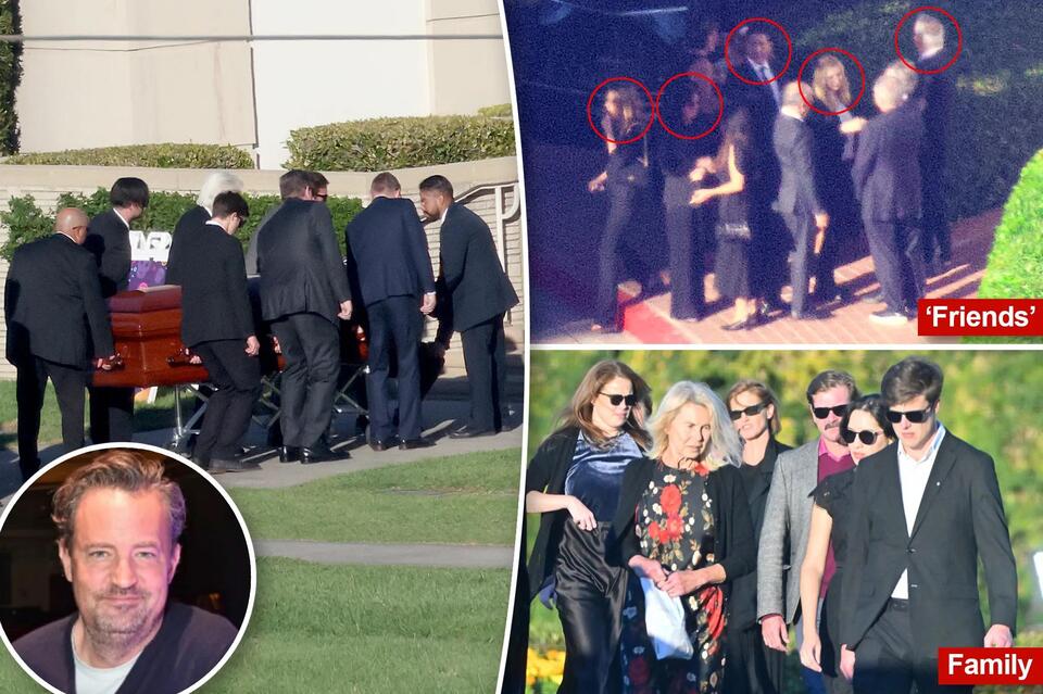 Matthew Perry’s coffin seen brought into church as he’s remembered by ...