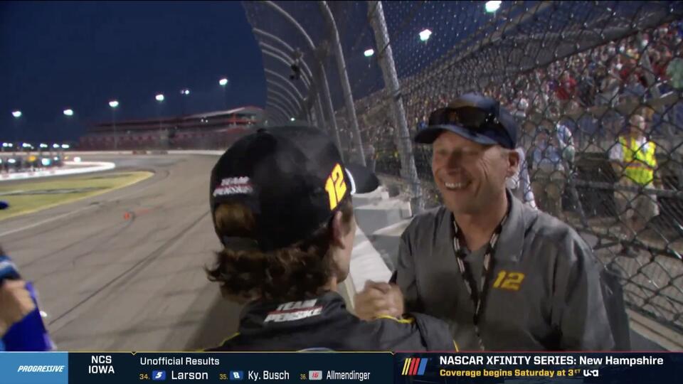 Ryan Blaney shares awesome moment with father Dave after winning at ...