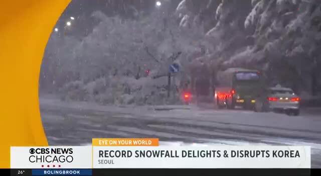 Seoul in South Korea receives record snowfall - NewsBreak