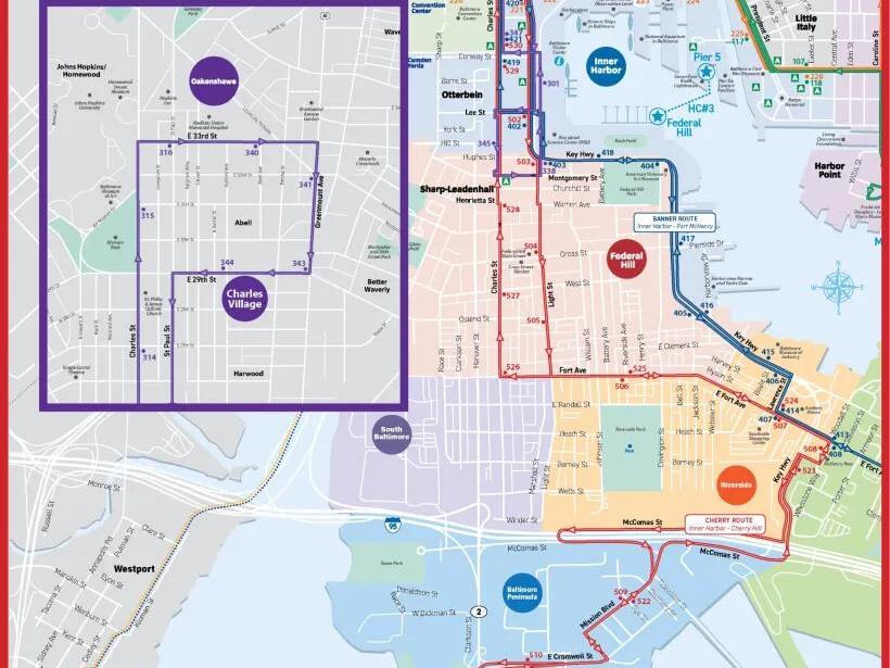 Charm City Circulator adds Cherry Hill route connecting the ...