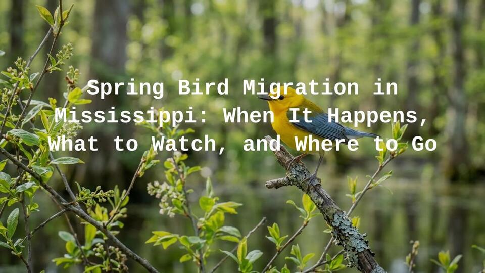 Spring Bird Migration in Mississippi: When It Happens, What to Watch ...