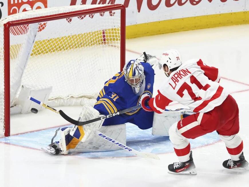 Red Wings Captain Dylan Larkin Records Assist Nine Days After Getting Knocked Out