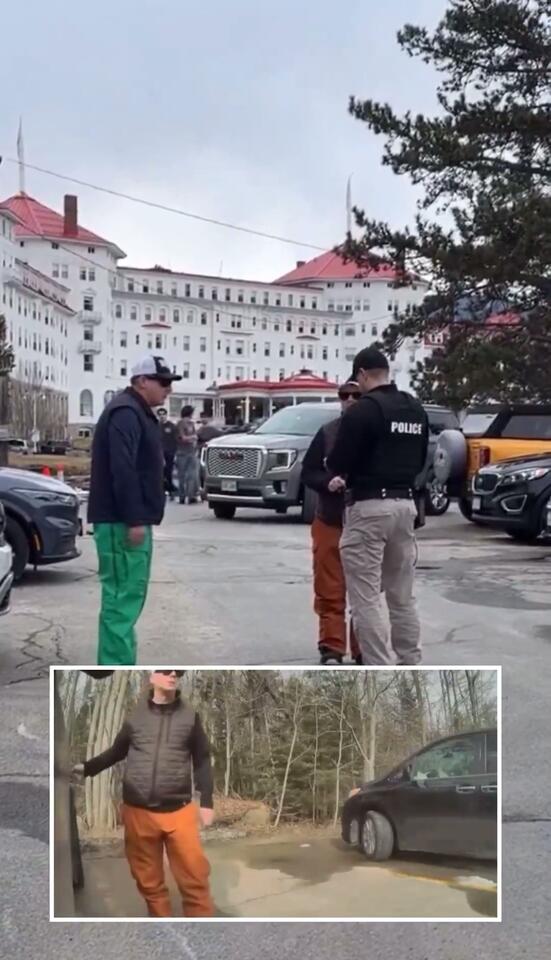 Man keys a Cybertruck in New Hampshire in his orange pants and then ...