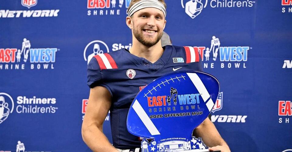 Former Iowa Quarterback Mark Gronowski Wins Offensive MVP Of East-West ...